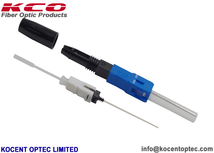 ตัวเชื่อมต่อไฟเบอร์ออปติกแบบเร็ว SOC 0.2dB 55dB สำหรับสายดรอป 3 มม.